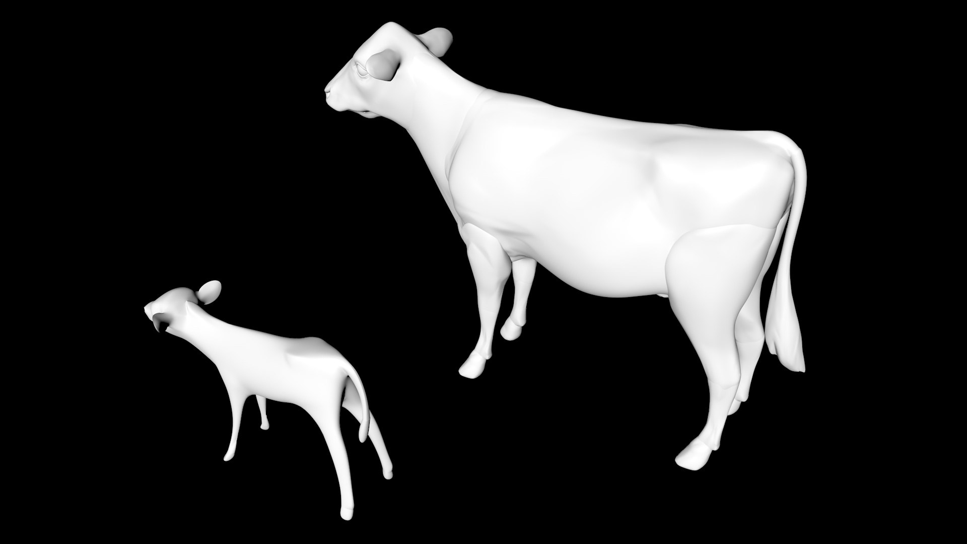 Cow Calf 3D Model - TurboSquid 1677123