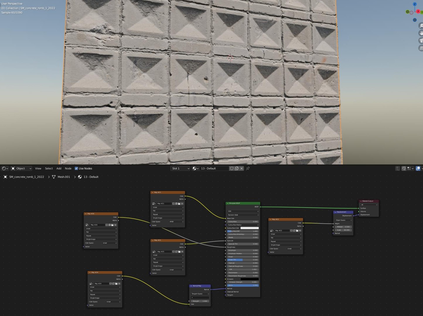 Concrete Wall 3D Model - TurboSquid 1914933