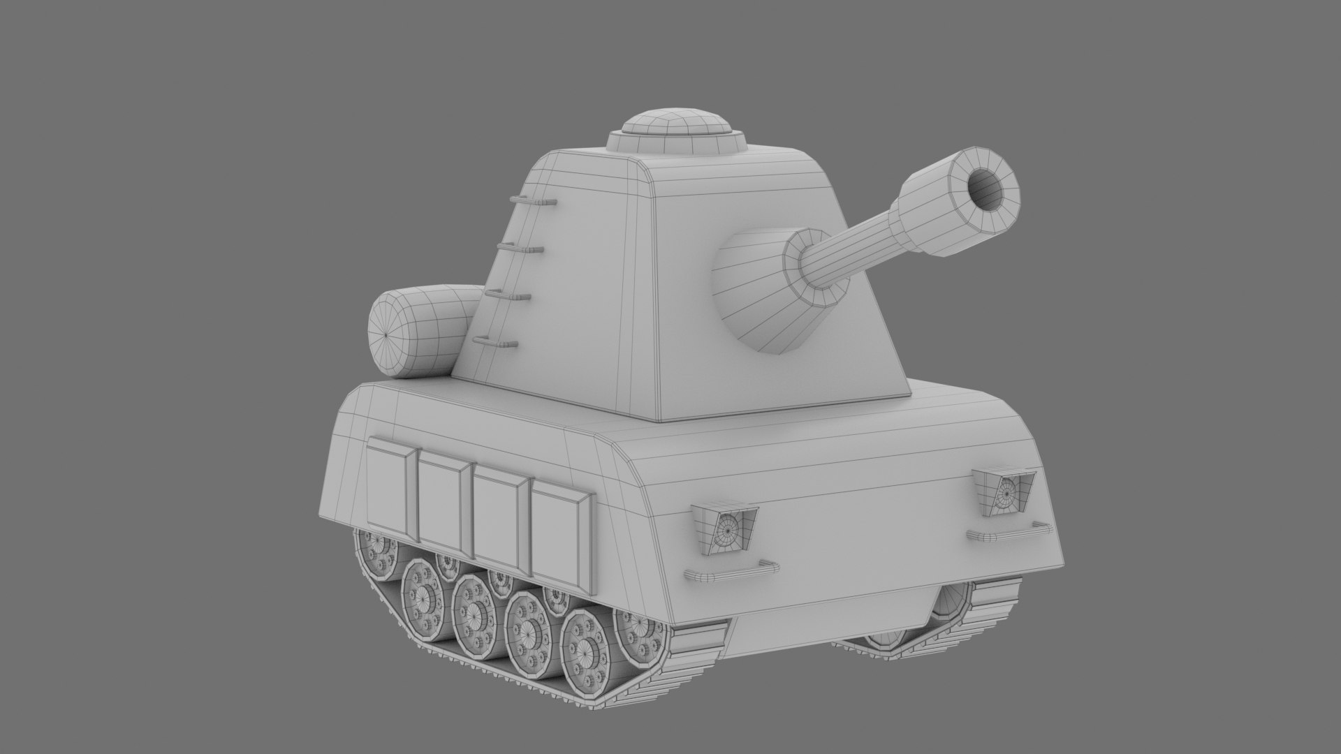 3D Cartoon Tank 1 - TurboSquid 1994475