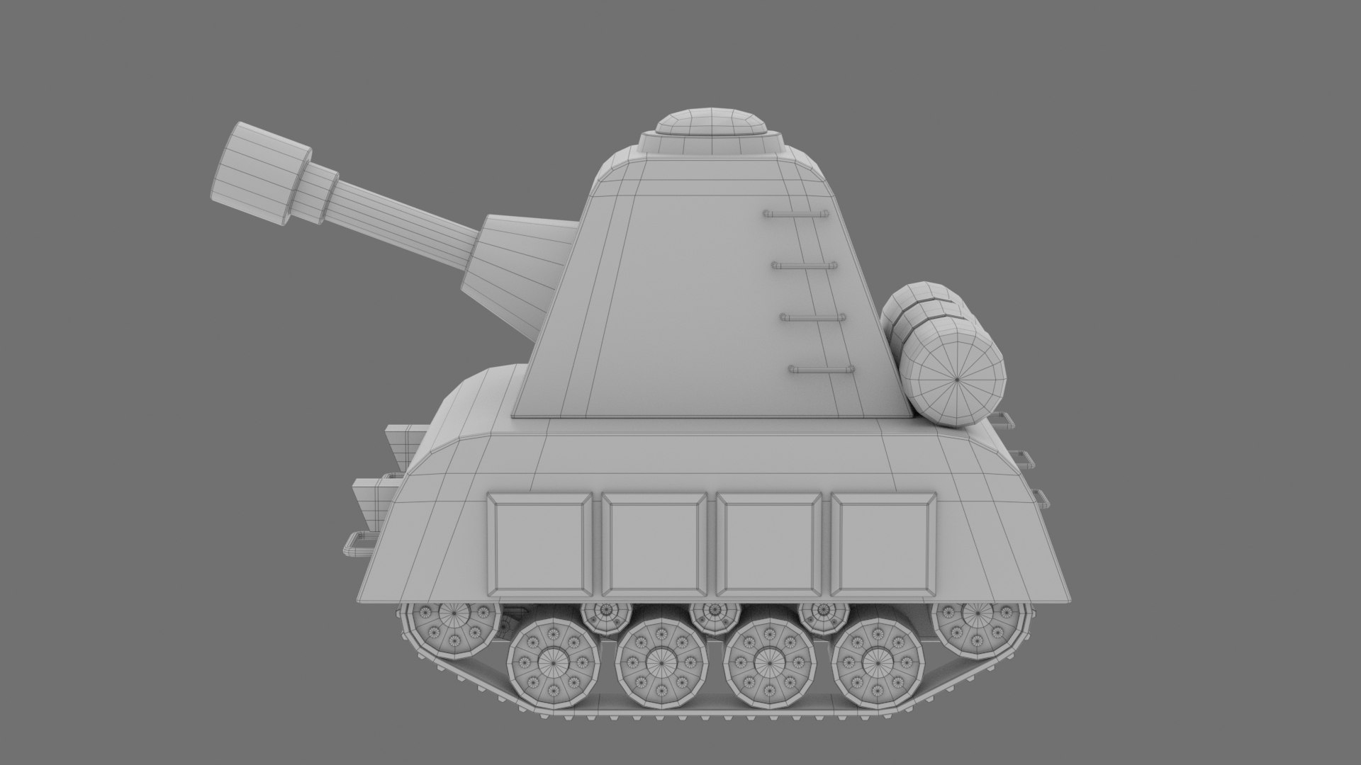 3D Cartoon Tank 1 - TurboSquid 1994475