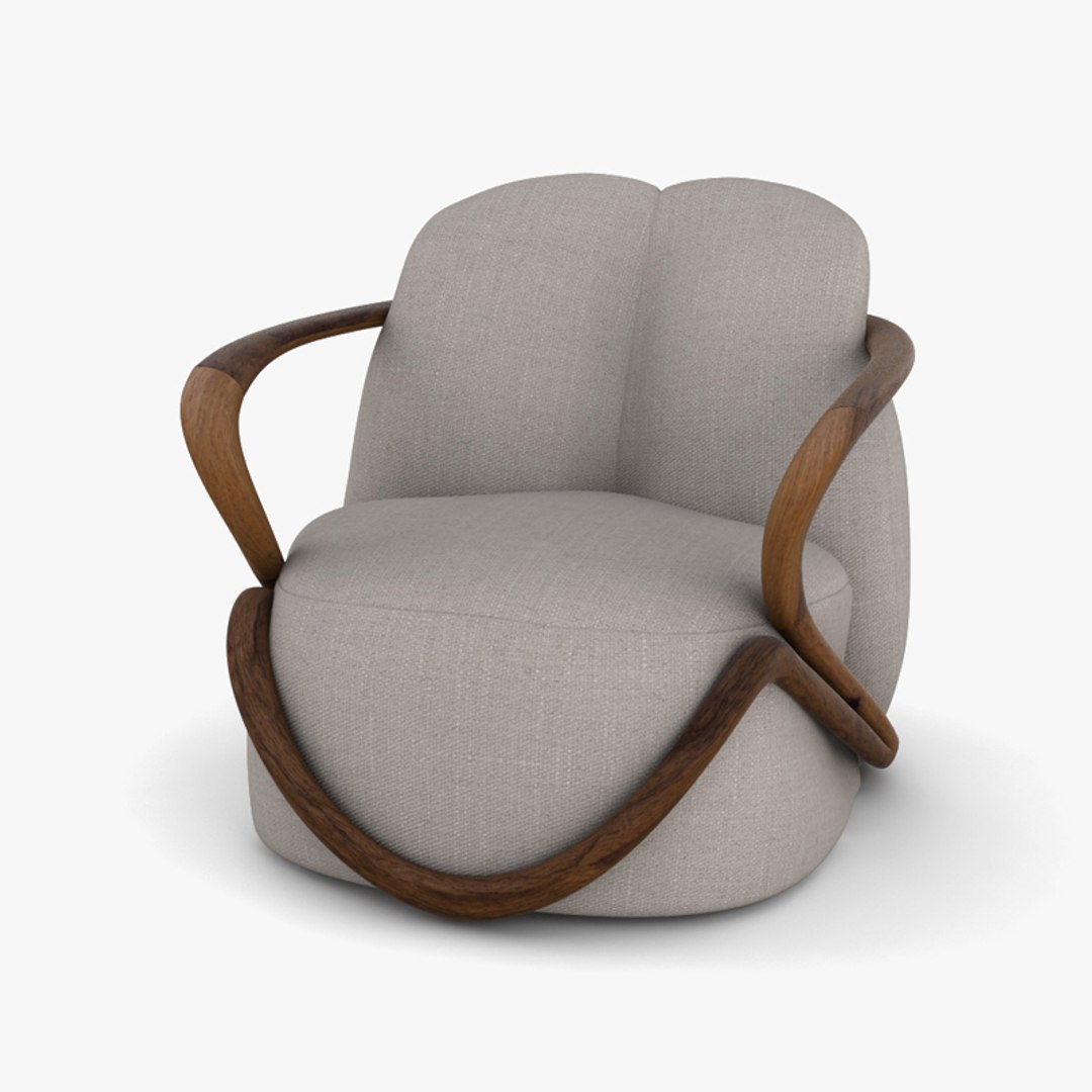 modelo 3d Giorgetti Hug Armchair - TurboSquid 1929845