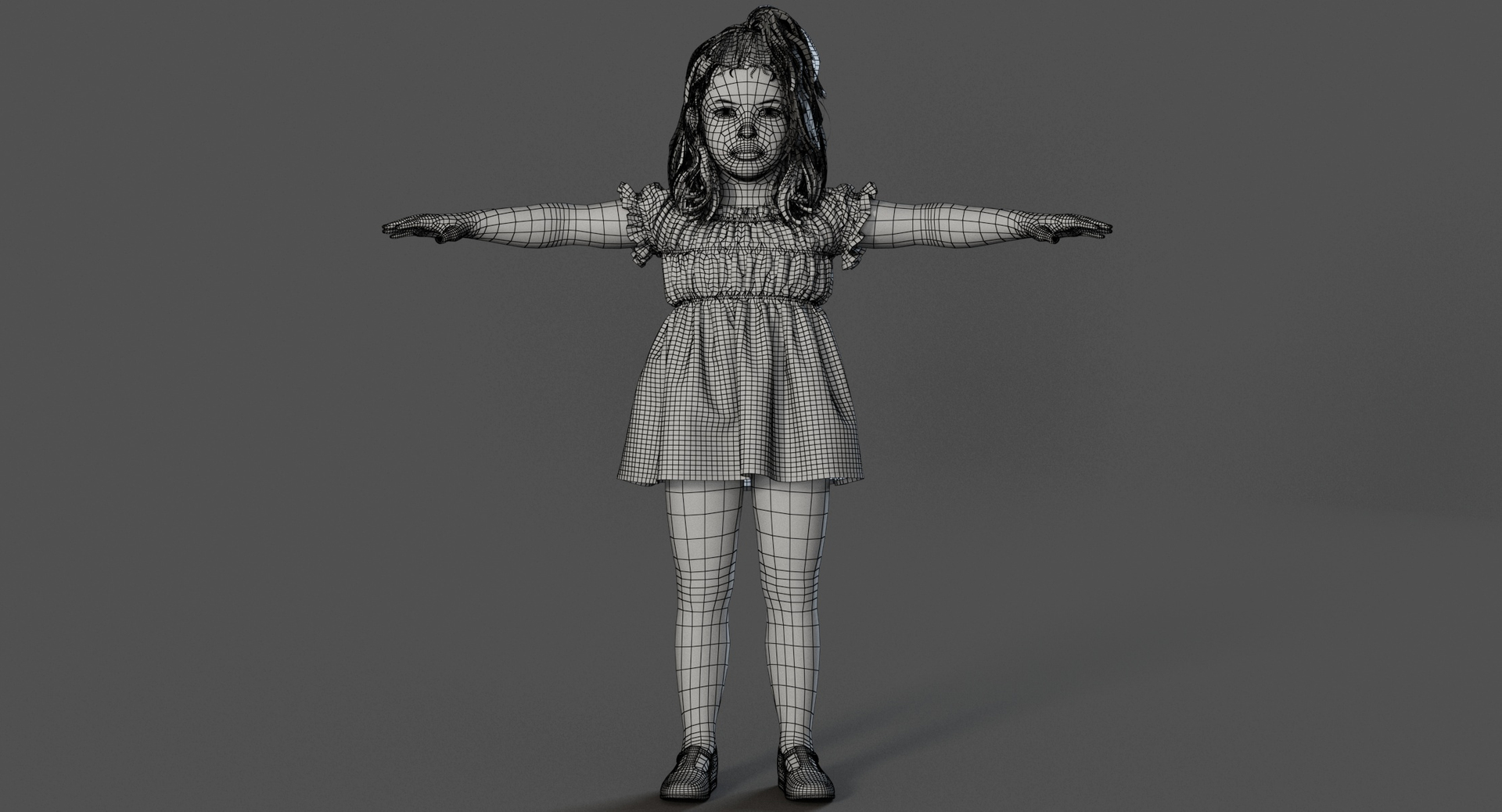 Hope Realistic Little Girl Rigged Character 3D model - TurboSquid 1875171