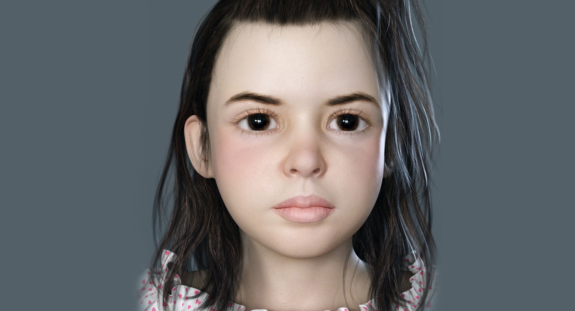 Hope Realistic Little Girl Rigged Character 3D Model - TurboSquid 1875171