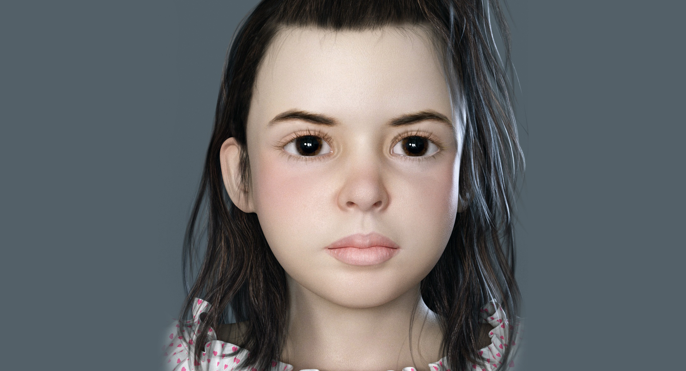 Hope Realistic Little Girl Rigged Character 3D model - TurboSquid 1875171