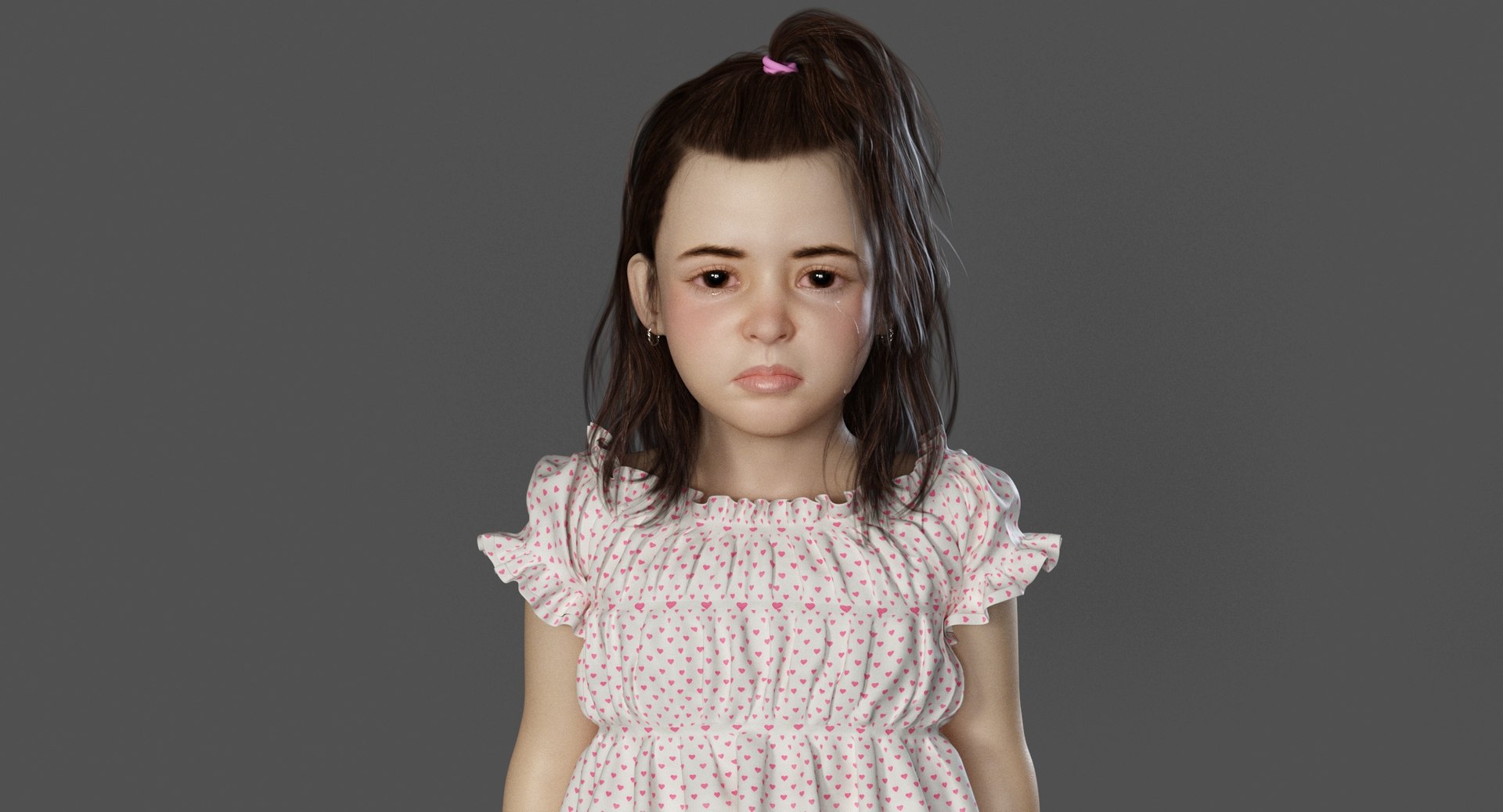Hope Realistic Little Girl Rigged Character 3D Model - TurboSquid 1875171