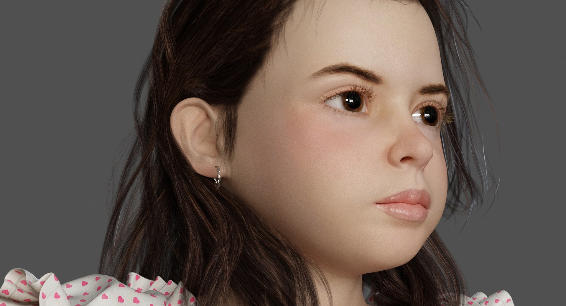 Hope Realistic Little Girl Rigged Character 3D Model - TurboSquid 1875171