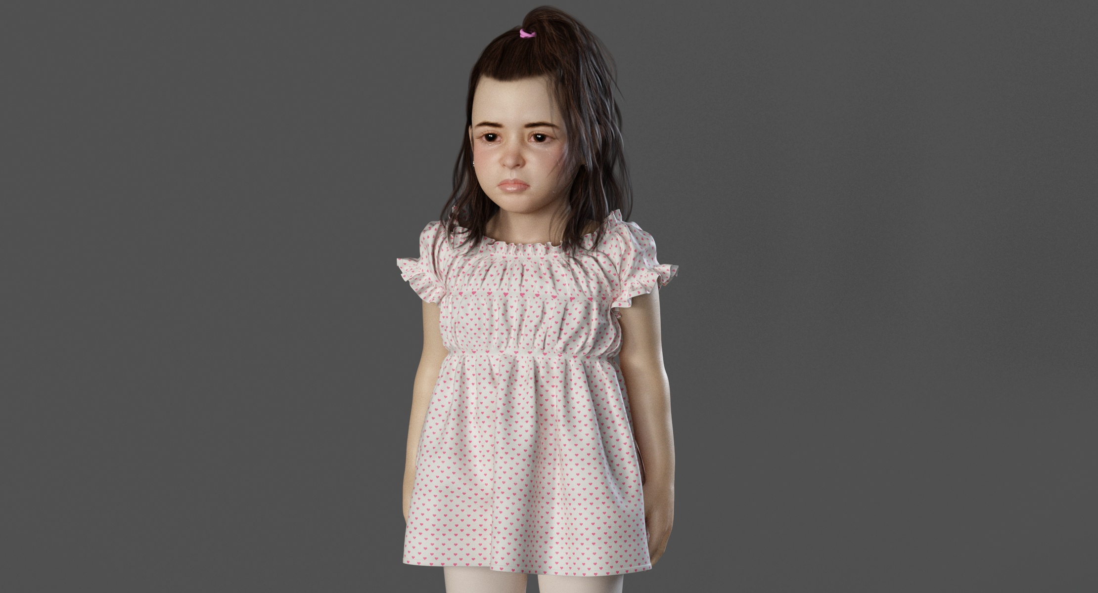 Hope Realistic Little Girl Rigged Character 3D model - TurboSquid 1875171