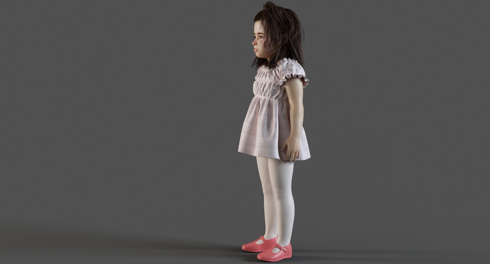 Hope Realistic Little Girl Rigged Character 3D Model - TurboSquid 1875171