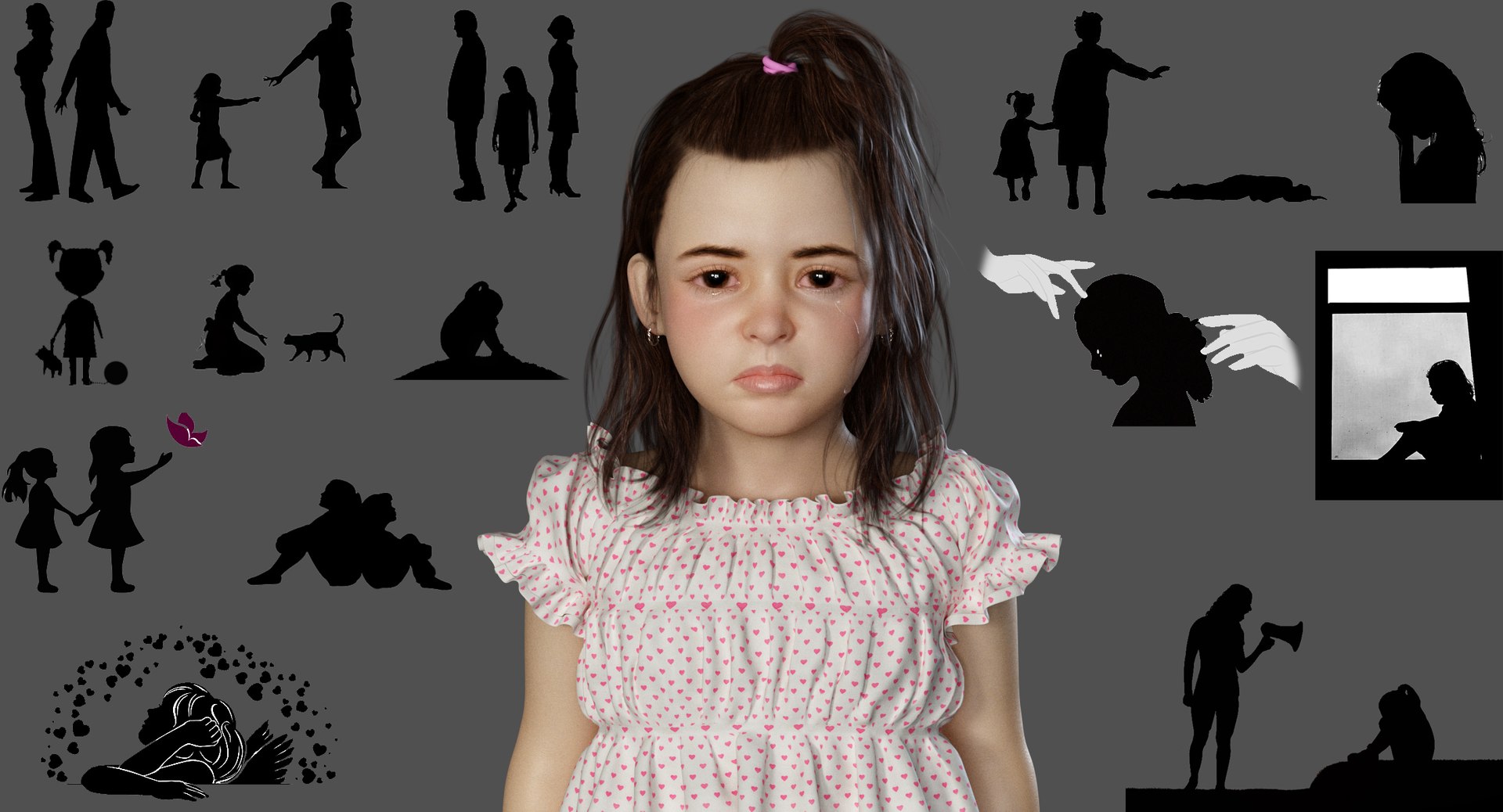 Hope Realistic Little Girl Rigged Character 3D model - TurboSquid 1875171