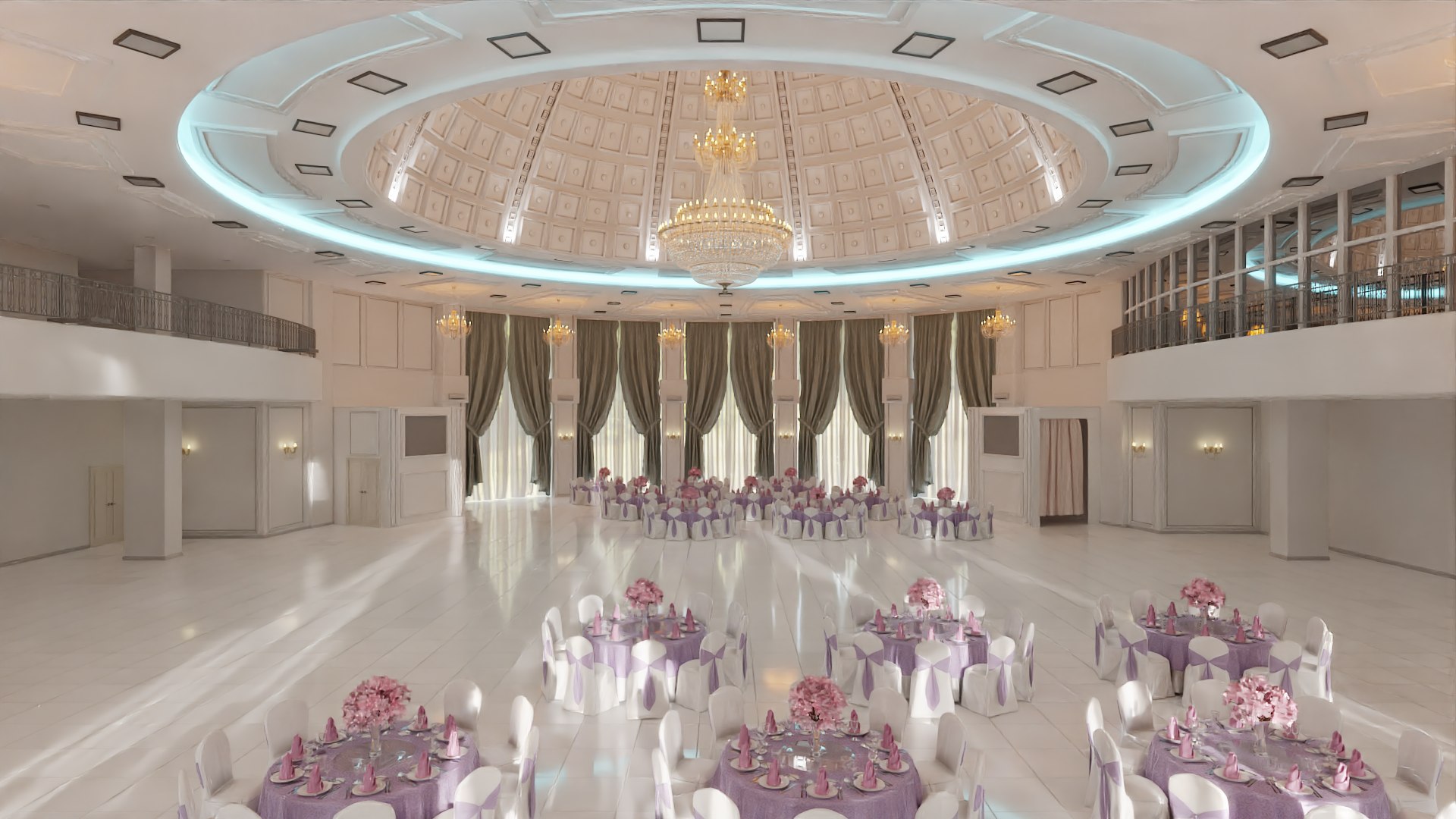 House Of Celebrations Ballroom - Banquet Hall 3D Model - TurboSquid 2005728