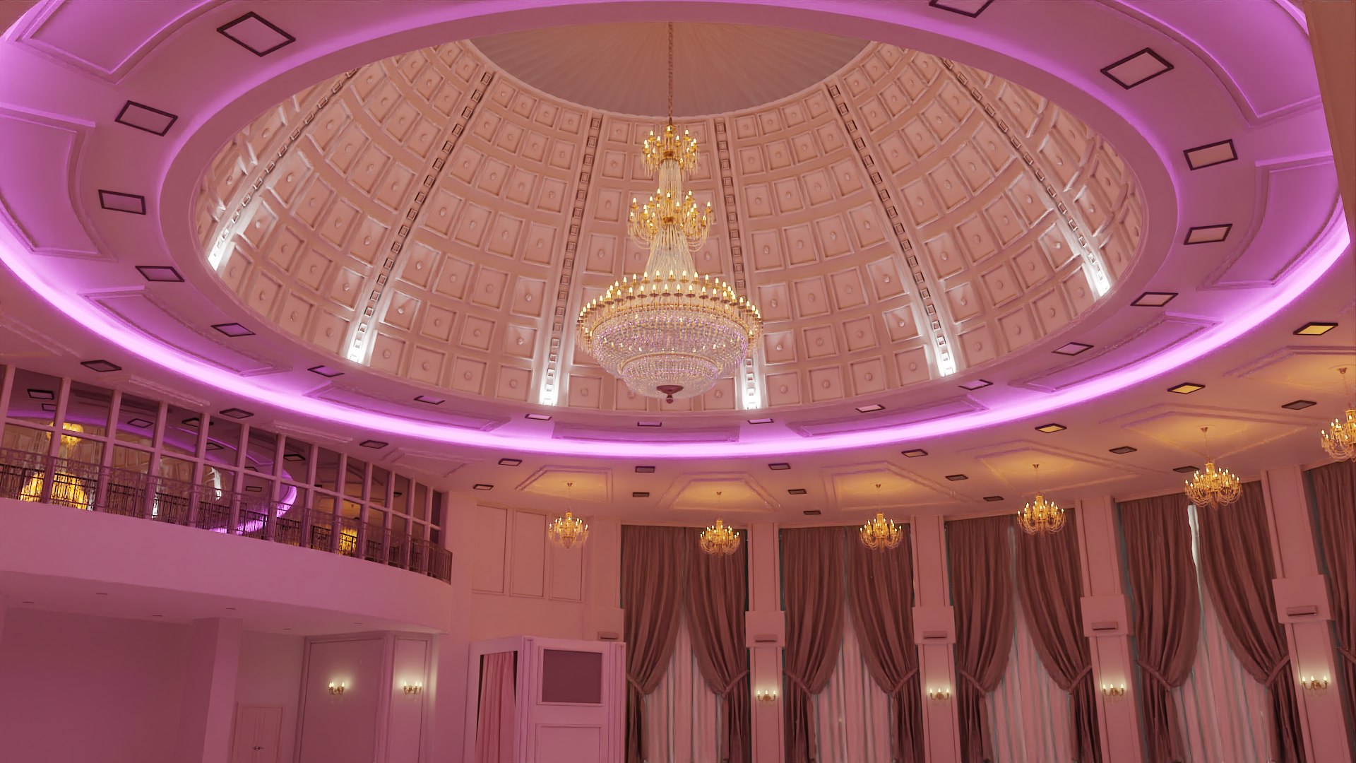 House Of Celebrations Ballroom - Banquet Hall 3D Model - TurboSquid 2005728