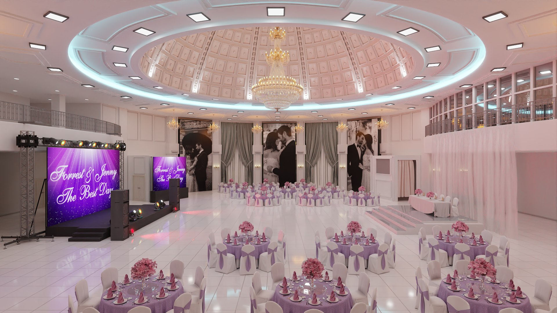 House Of Celebrations Ballroom - Banquet Hall 3D Model - TurboSquid 2005728
