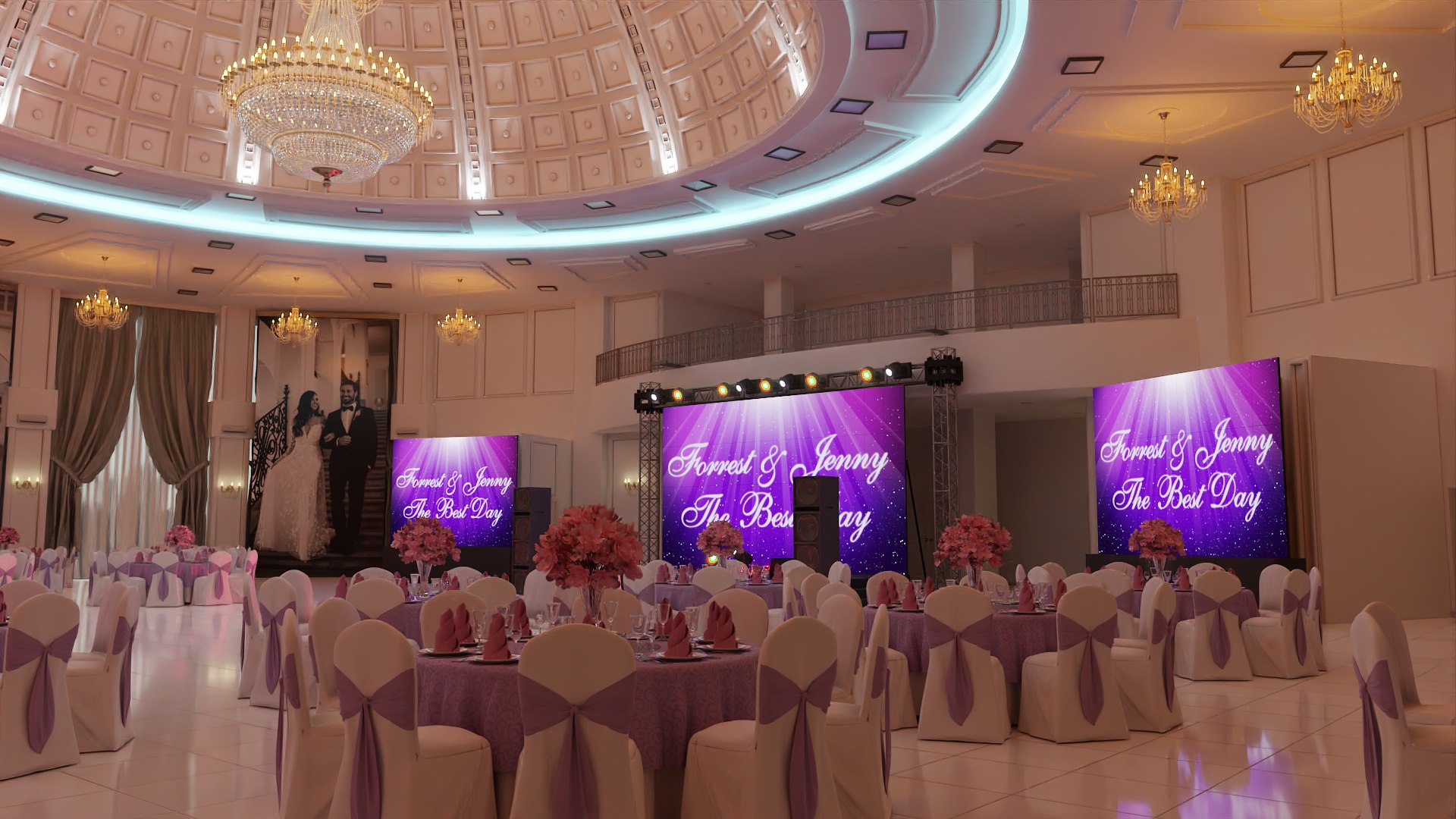 House Of Celebrations Ballroom - Banquet Hall 3D Model - TurboSquid 2005728