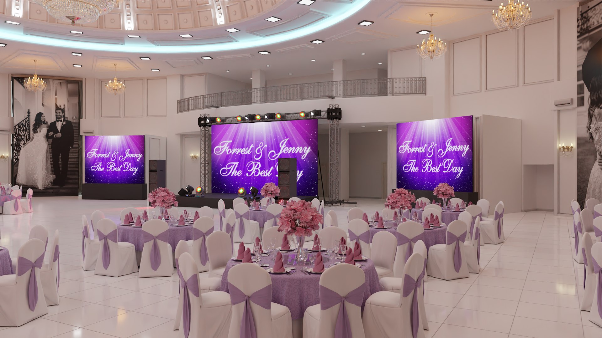 House Of Celebrations Ballroom - Banquet Hall 3D Model - TurboSquid 2005728