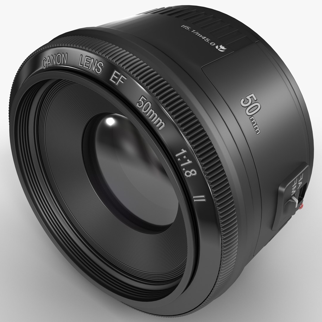 Camera Lens Canon Ef 3d Model