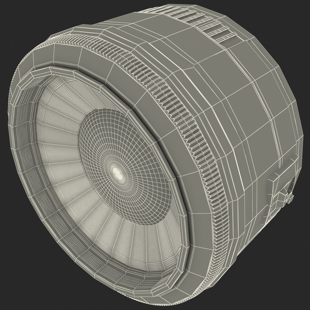 Camera Lens Canon Ef 3d Model