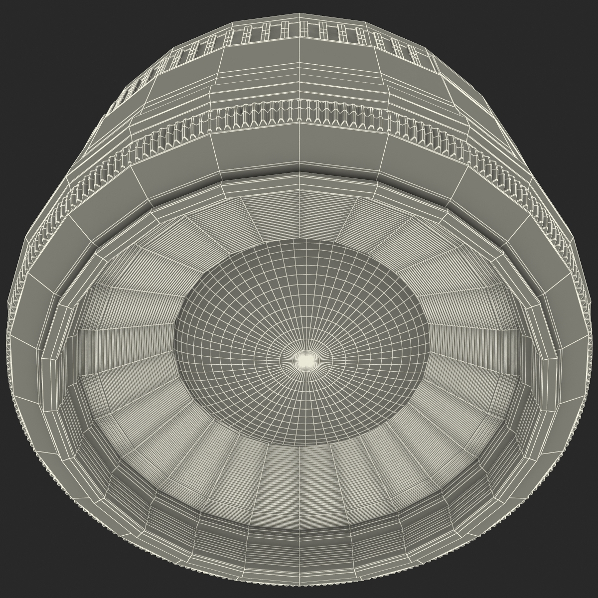 camera lens canon ef 3d model