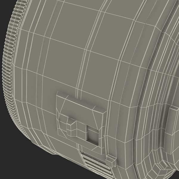camera lens canon ef 3d model