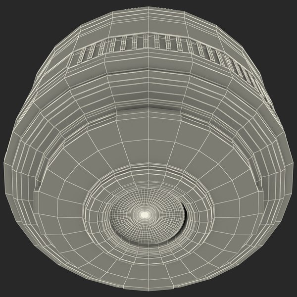 camera lens canon ef 3d model