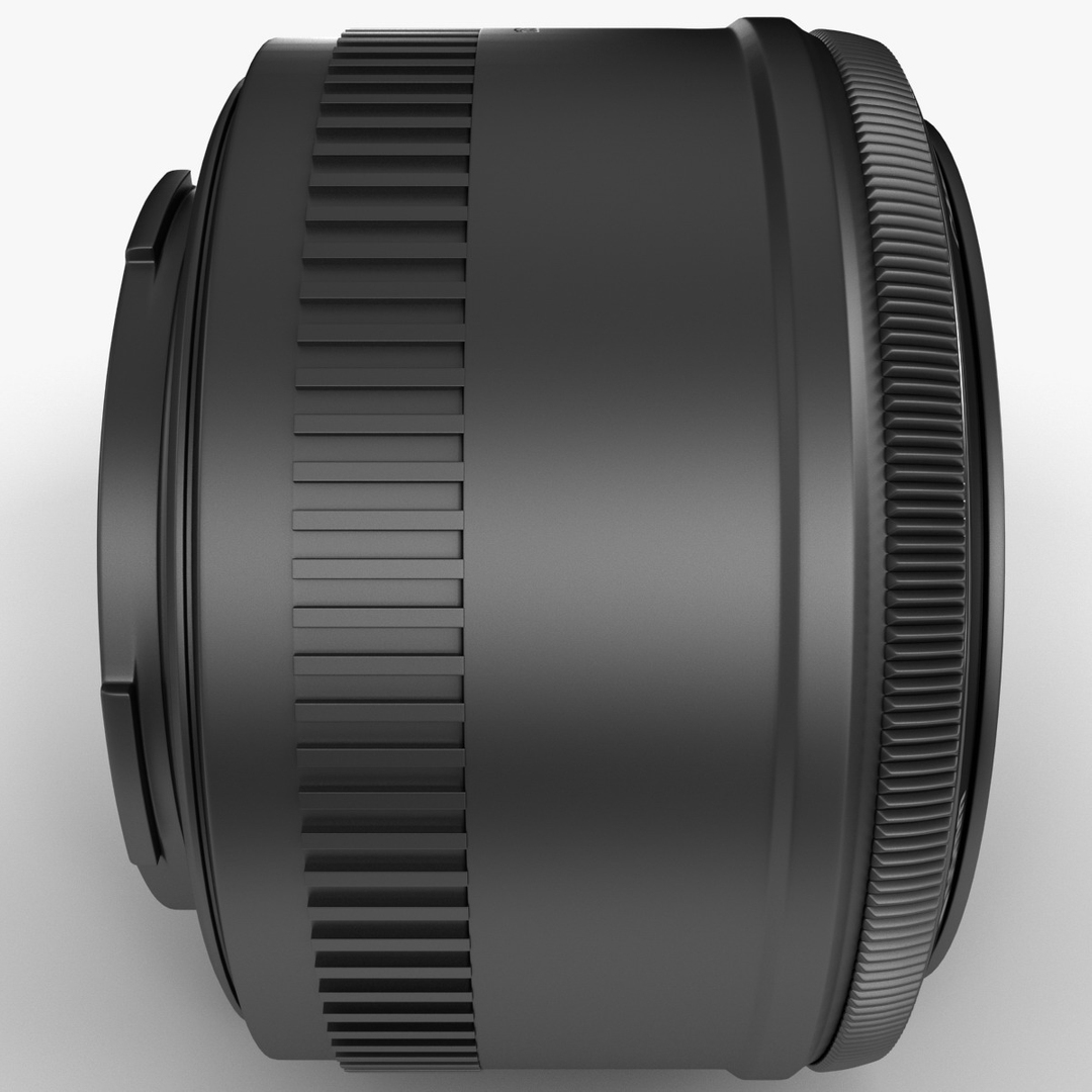camera lens canon ef 3d model