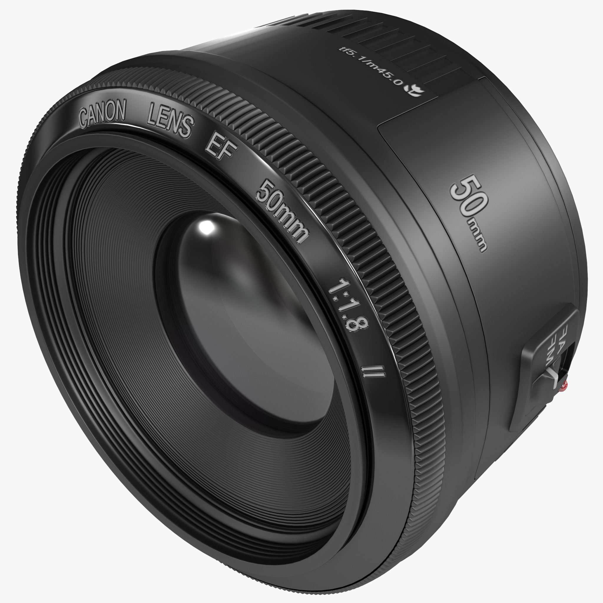 camera lens canon ef 3d model
