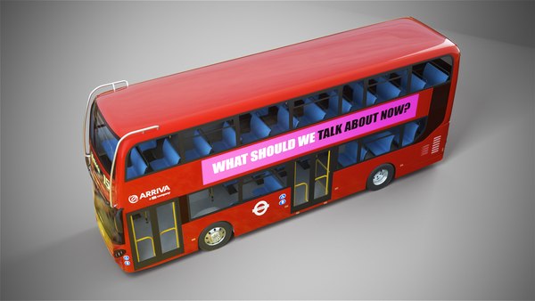 london bus arriva 3d model
