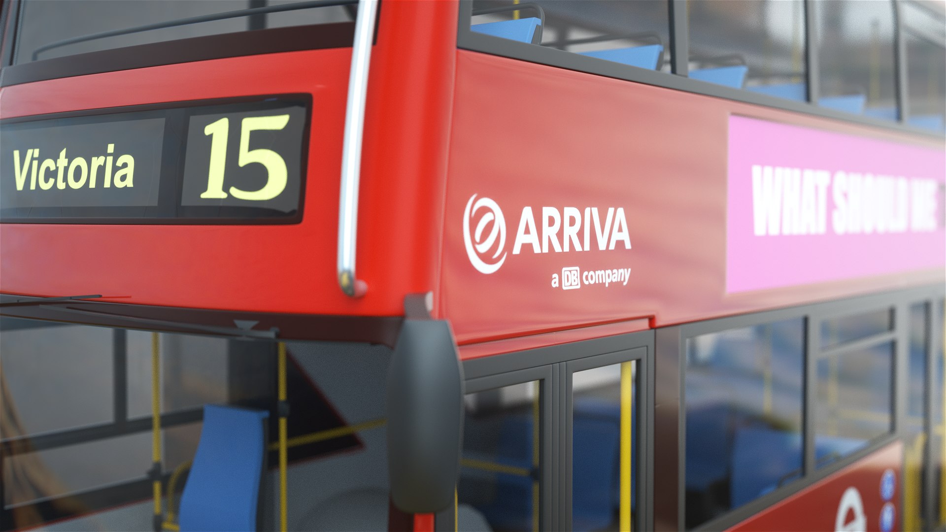 London Bus Arriva 3d Model