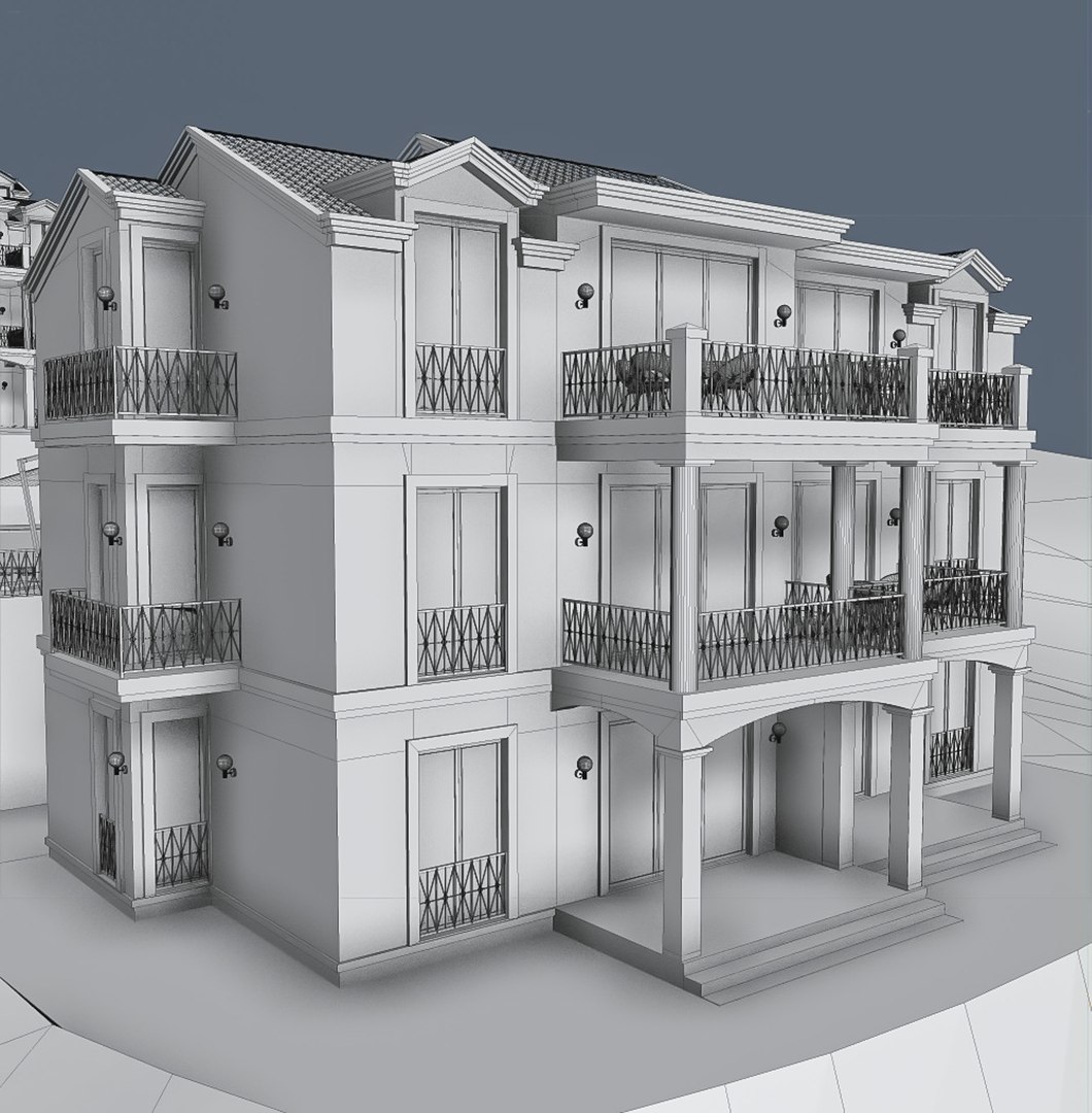 3D Housing Complex - TurboSquid 1751208