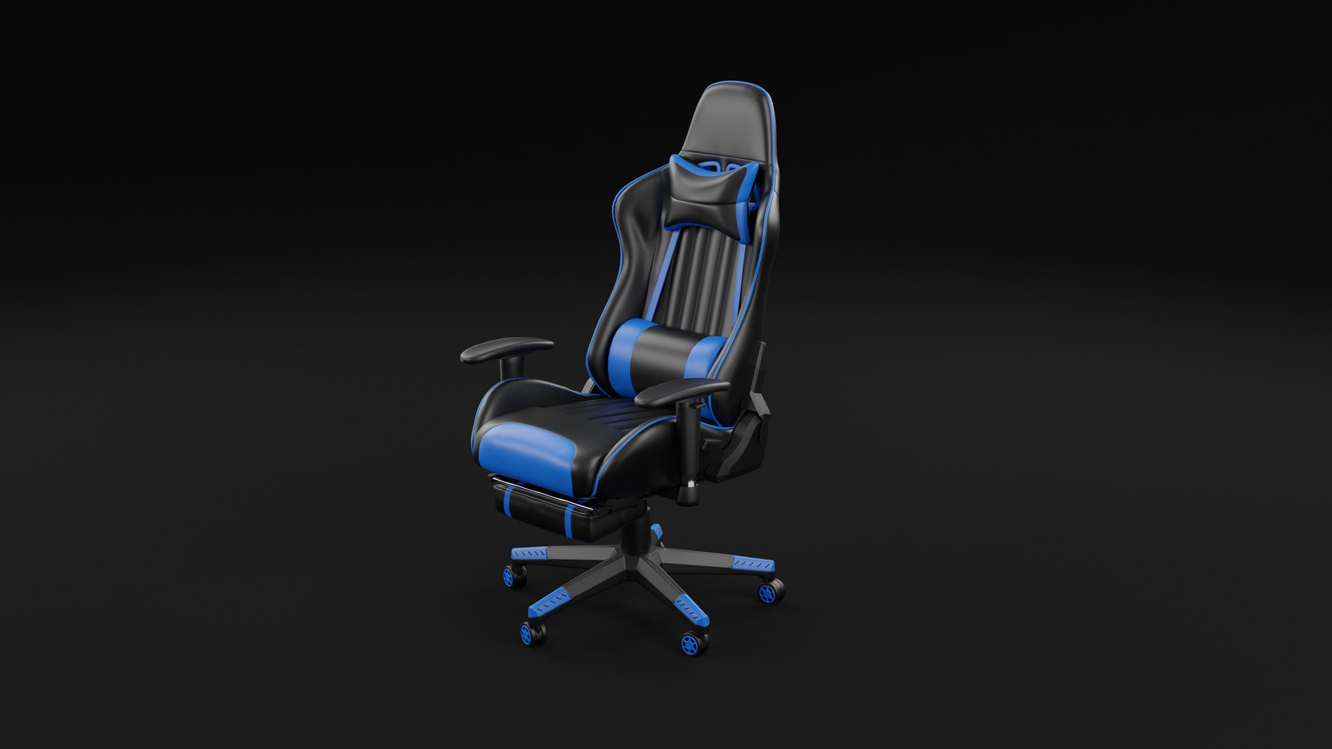 New Ultra Gaming Chair Blue 3D - TurboSquid 2116243