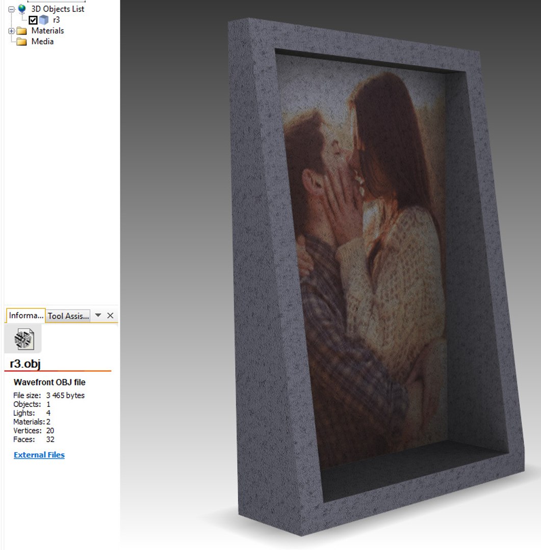 3D Frame Picture Concrete - TurboSquid 1574656