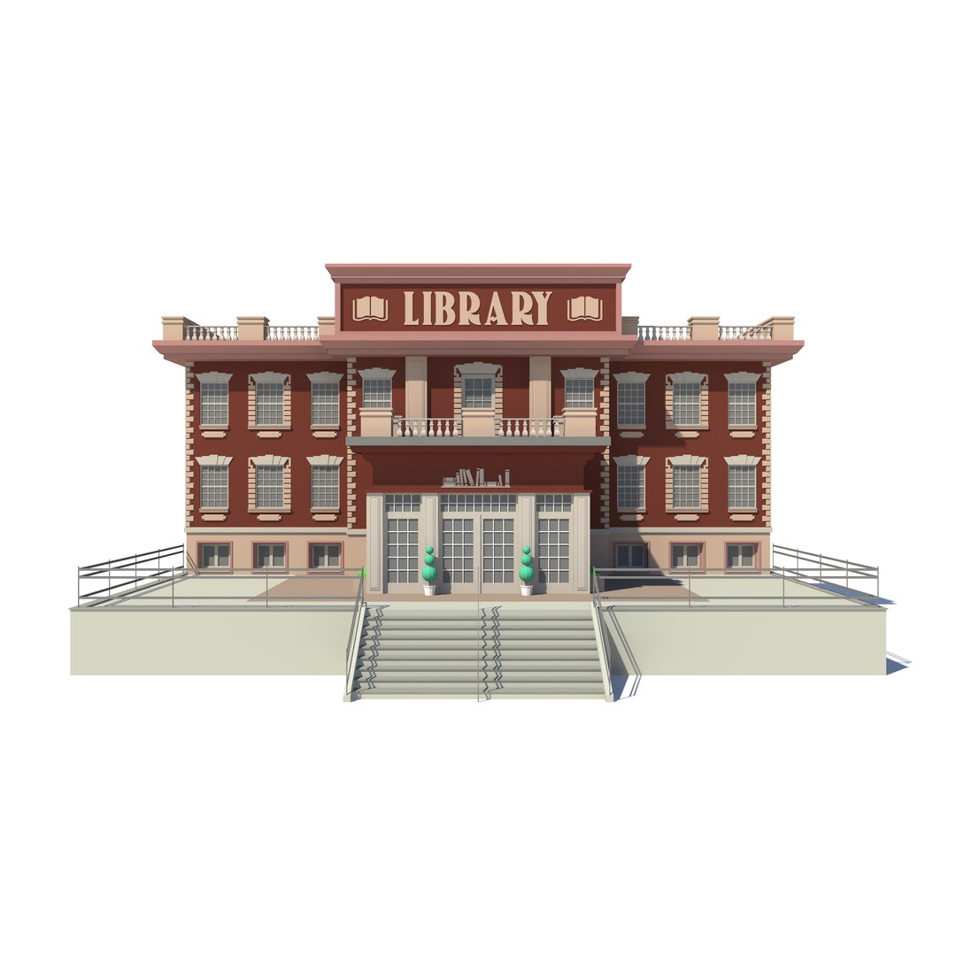 3D Library01 - TurboSquid 1412069