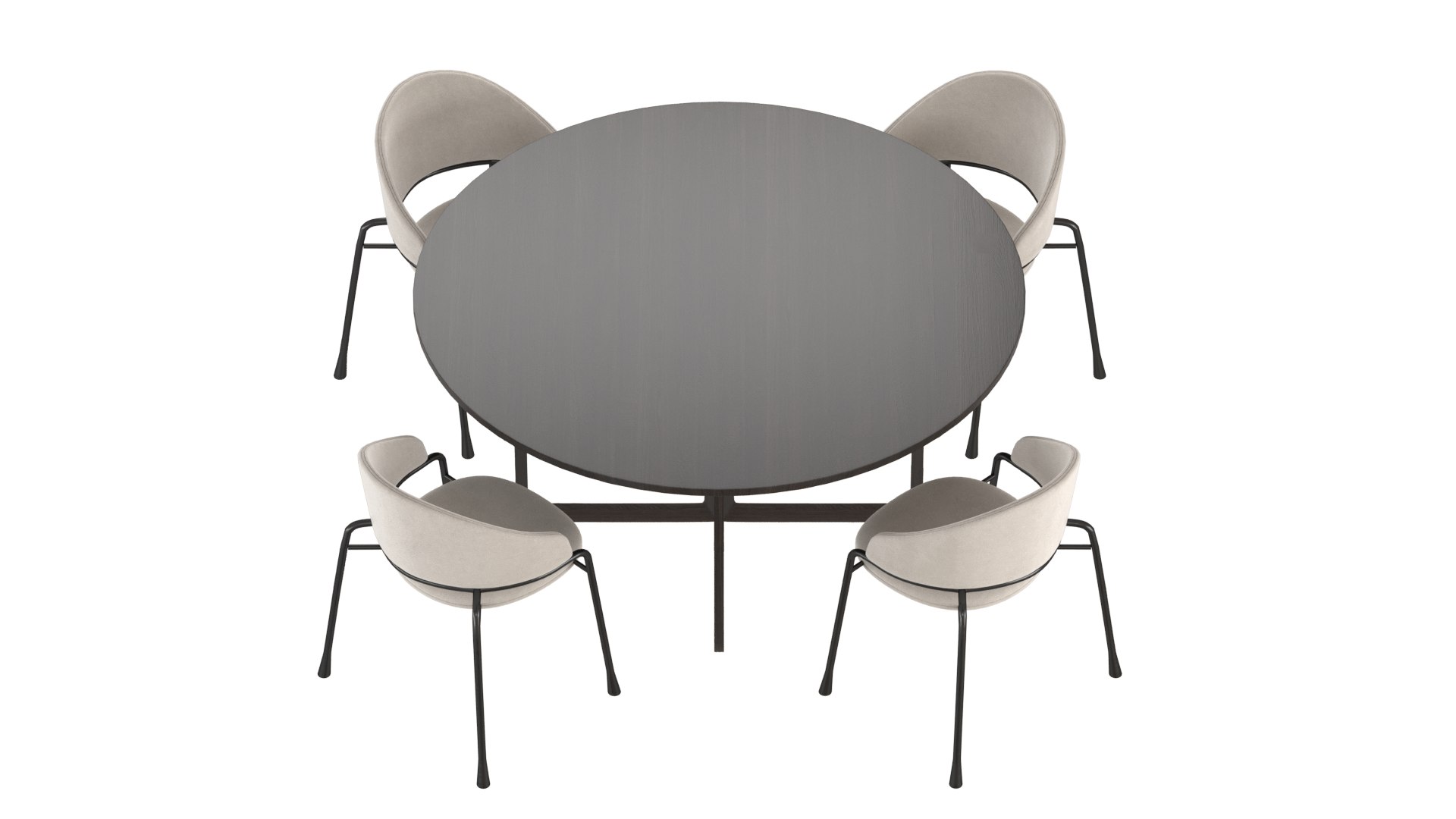 Fast Chair And Opus Table By Potocco 3D Model - TurboSquid 1863715