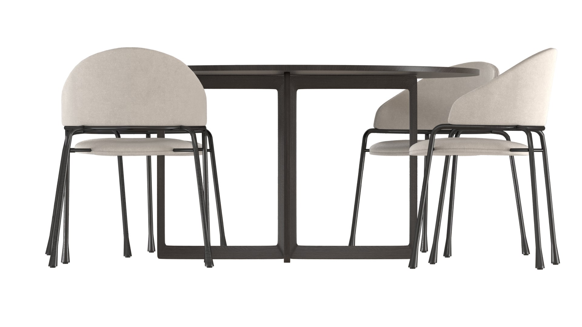 Fast Chair And Opus Table By Potocco 3D Model - TurboSquid 1863715