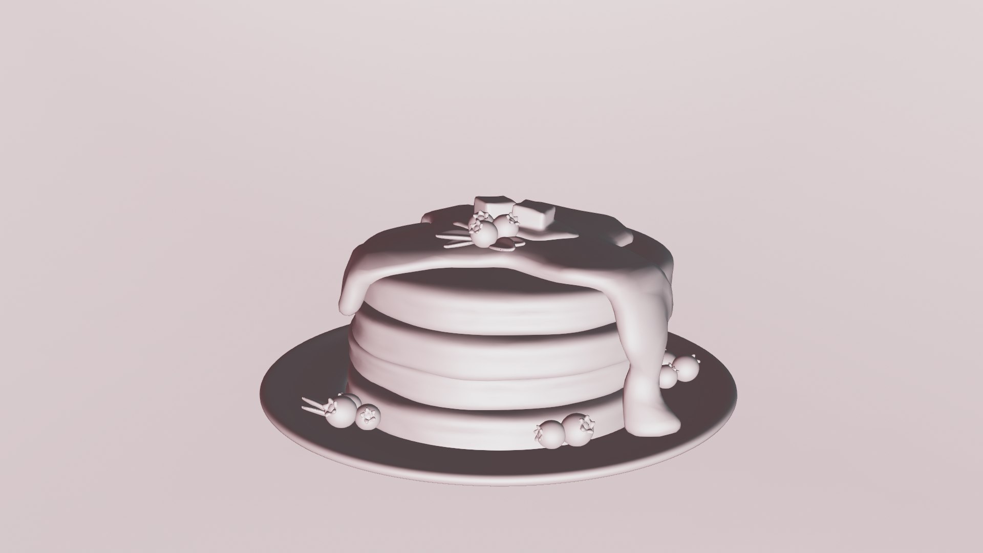 Stylized Pancake 3D Model - TurboSquid 2123579