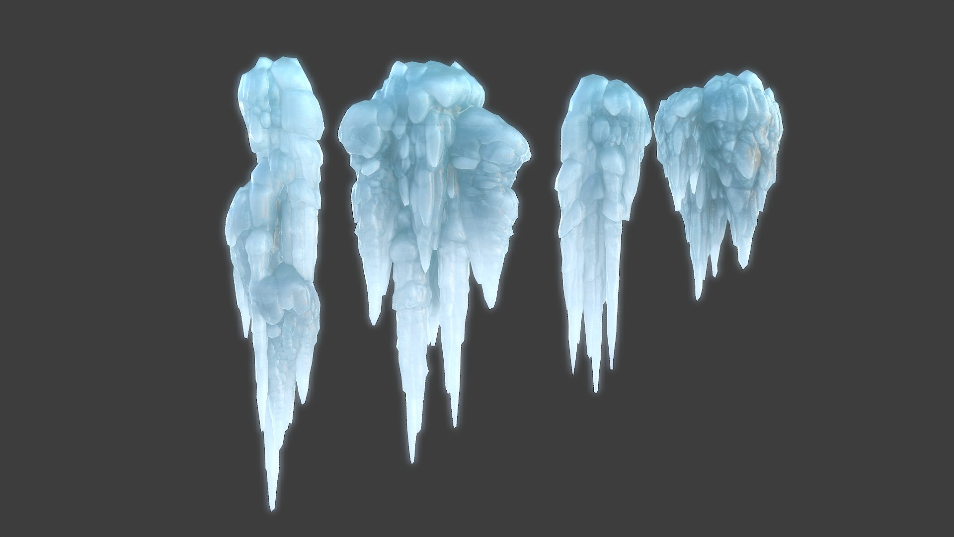 42 Low Poly Ice Cave Modulars - 240103 3D - TurboSquid 2172383
