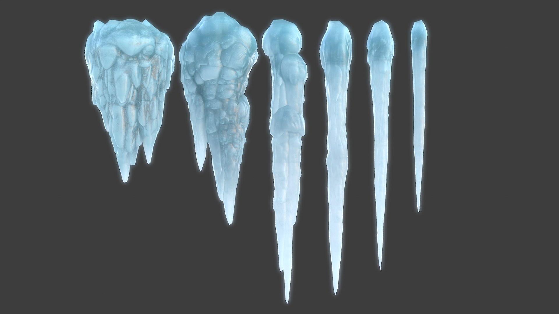 42 Low Poly Ice Cave Modulars - 240103 3D - TurboSquid 2172383