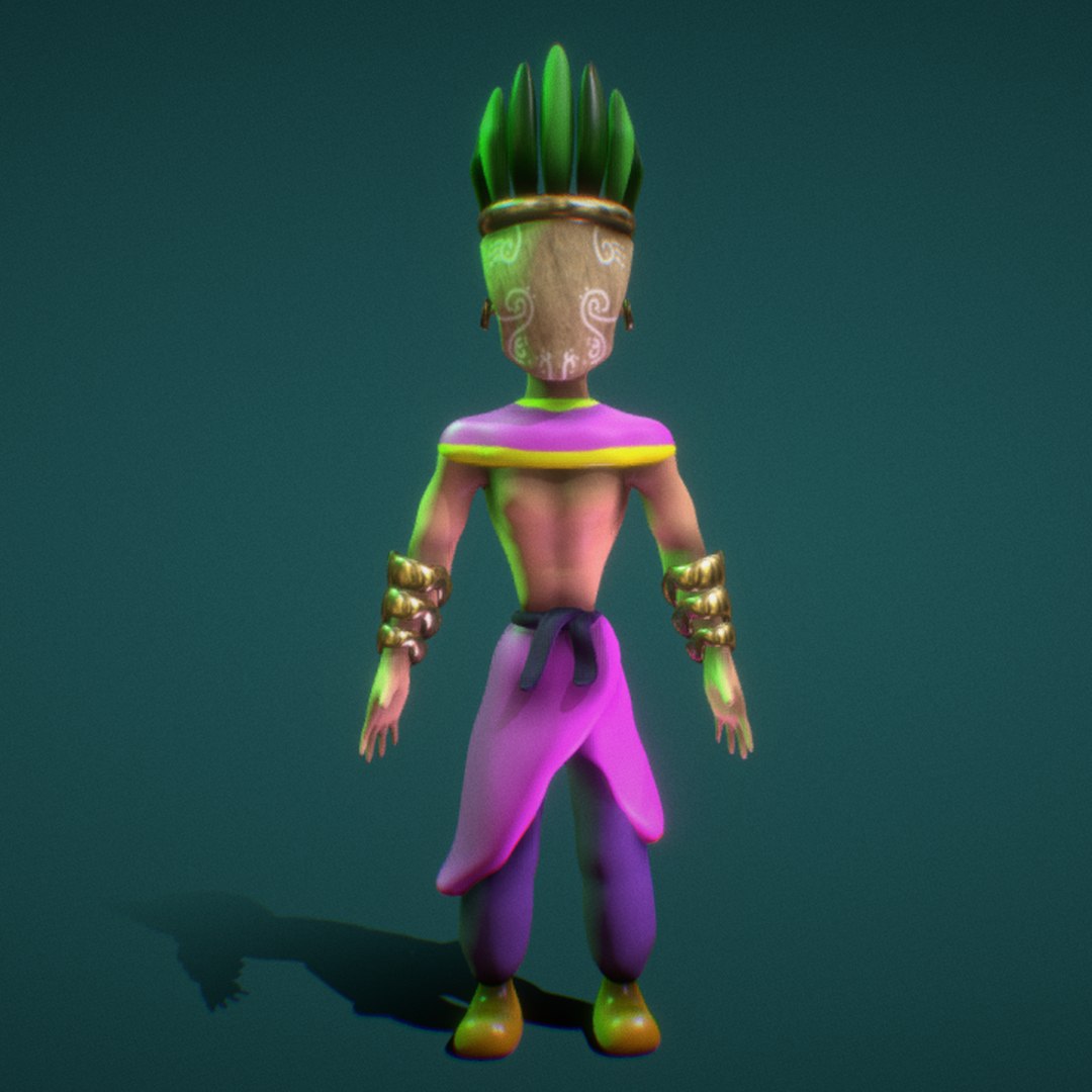 Mayan Warrior Model - TurboSquid 2020480