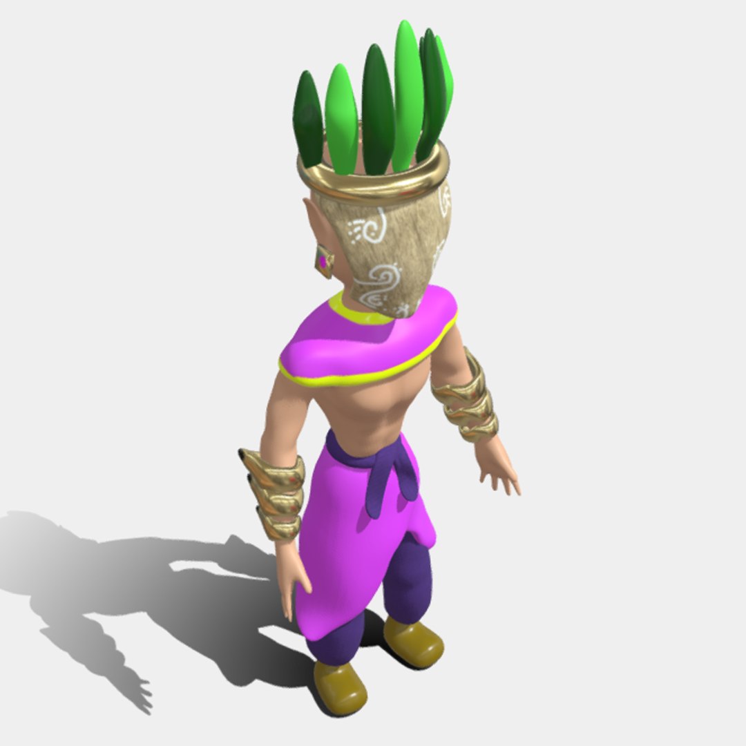 Mayan Warrior Model - TurboSquid 2020480