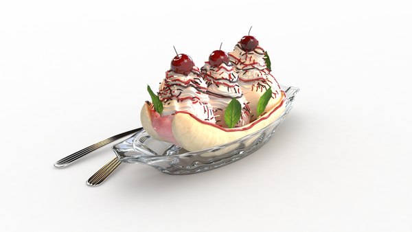 Banana split model - TurboSquid 1573715