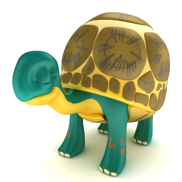 3d old turtle tortoise model