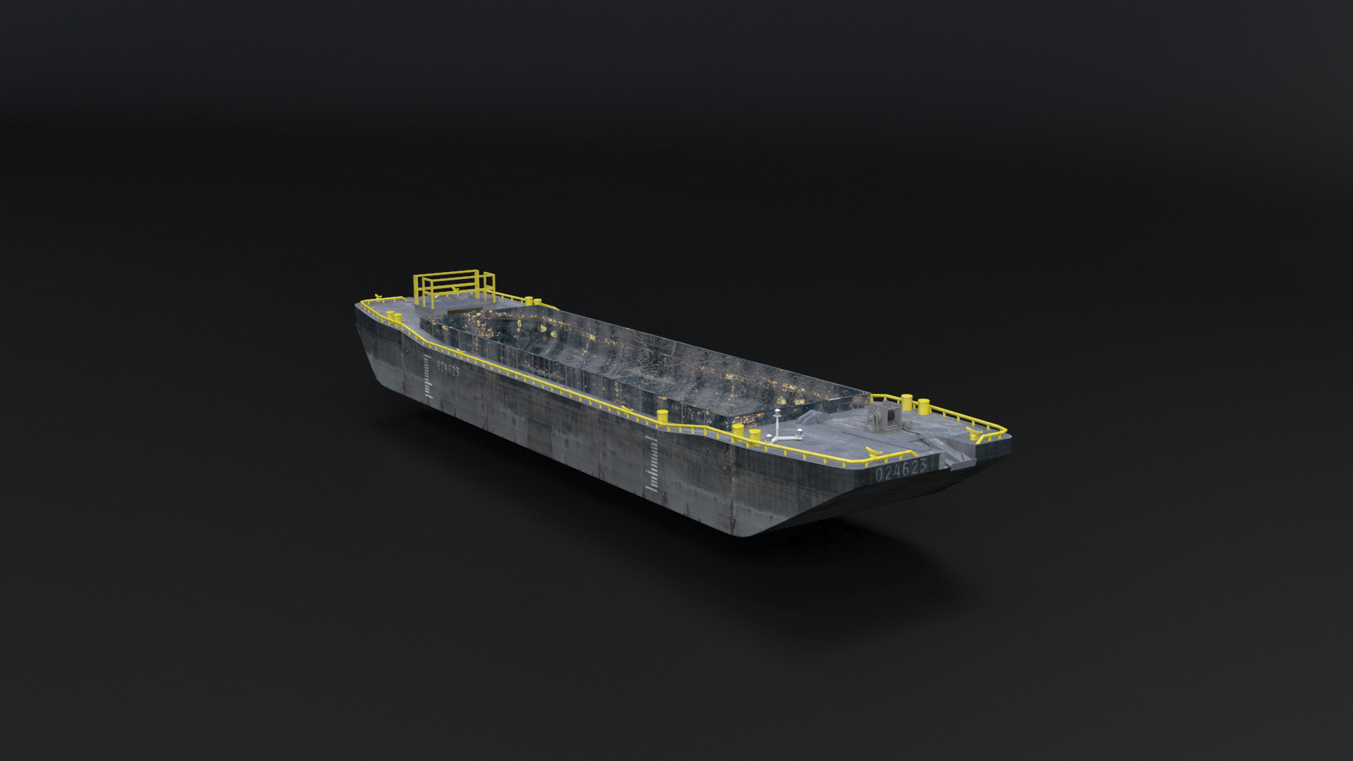 Barge 3D model - TurboSquid 1834050