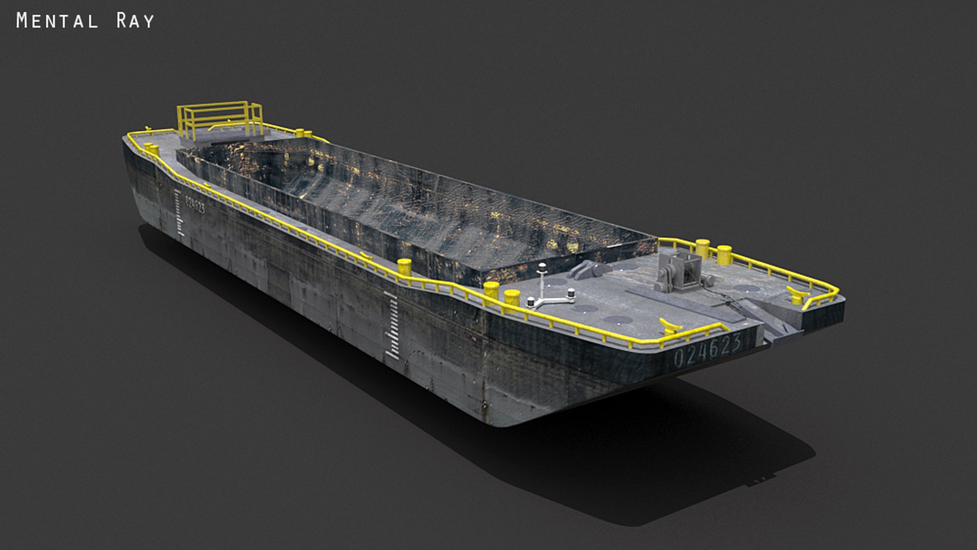 Barge 3D model - TurboSquid 1834050