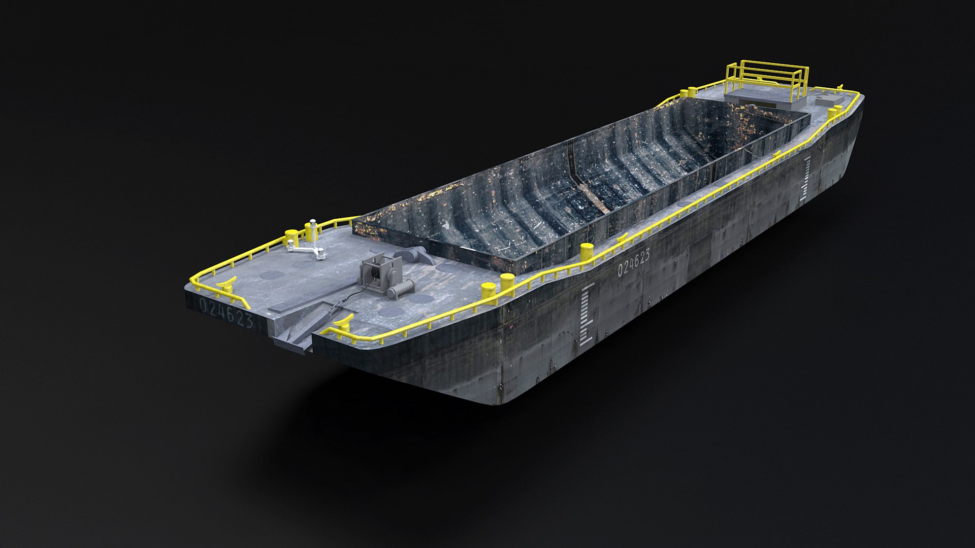 Barge 3D model - TurboSquid 1834050