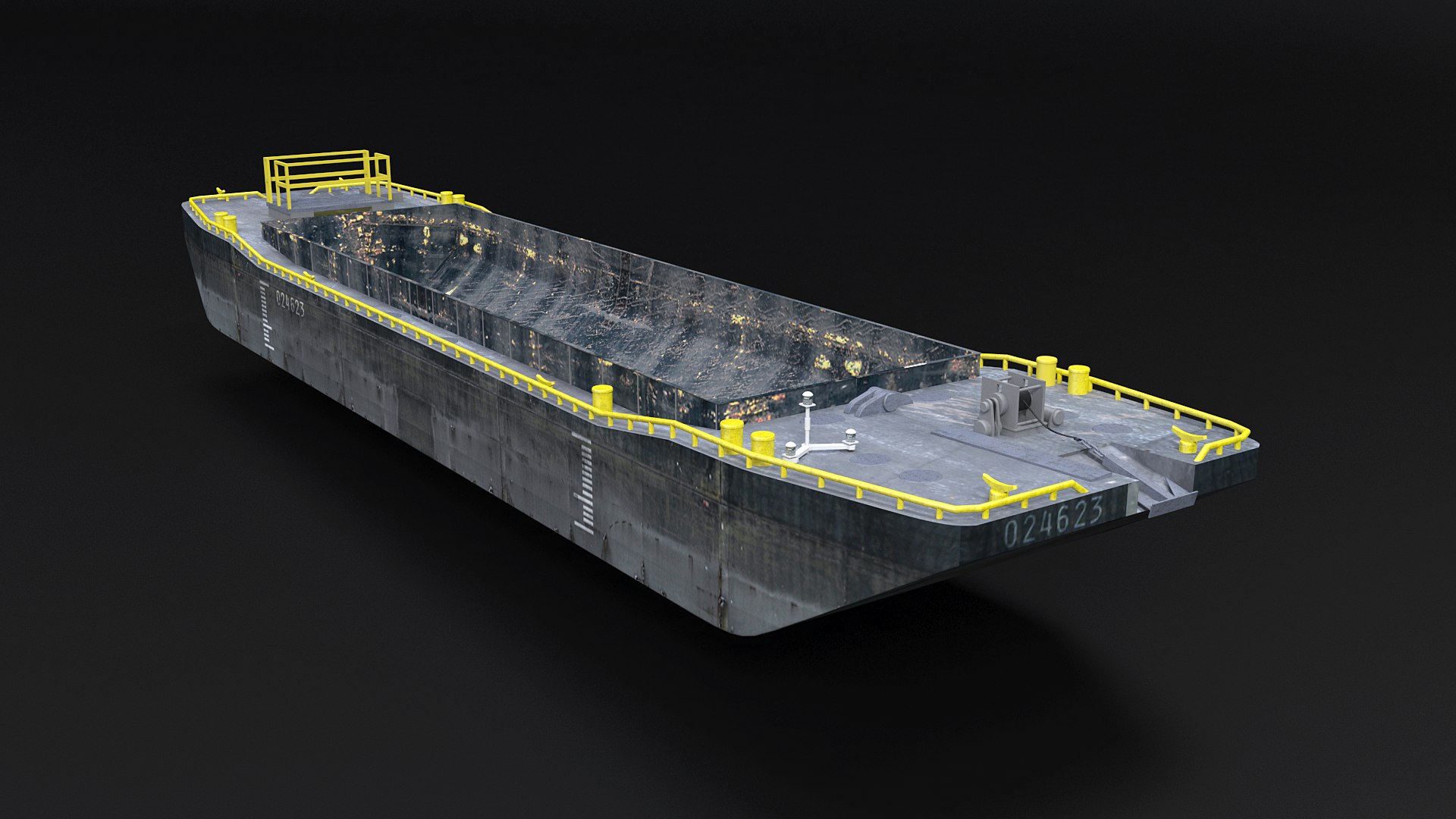 Barge 3D model - TurboSquid 1834050