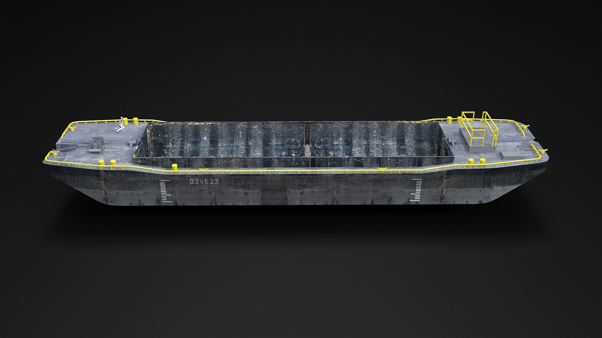 Barge 3D model - TurboSquid 1834050