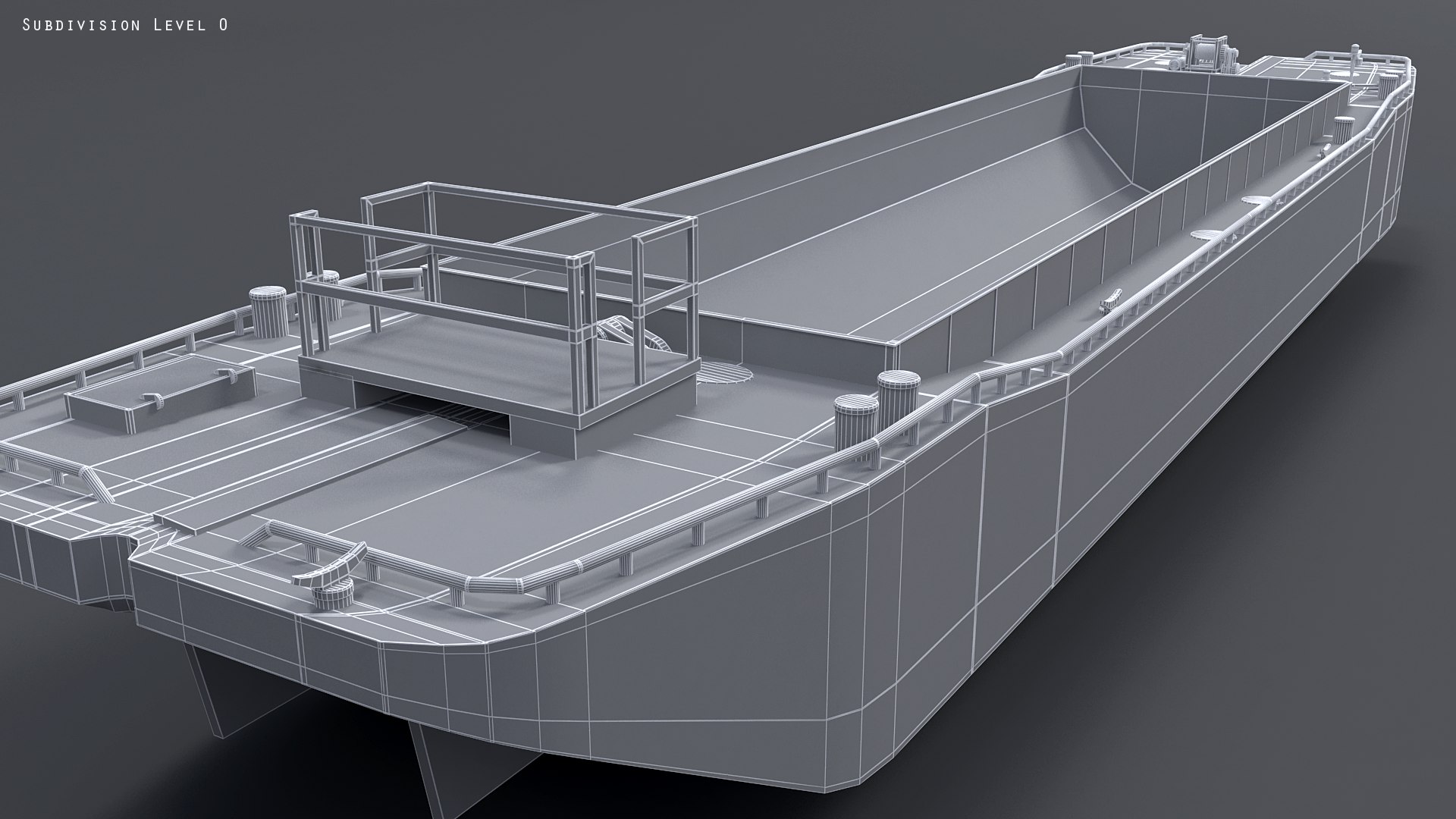 Barge 3D model - TurboSquid 1834050