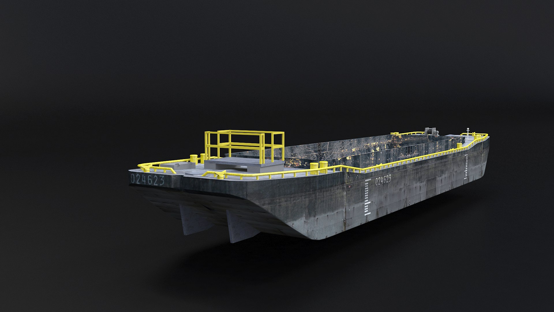 Barge 3D model - TurboSquid 1834050