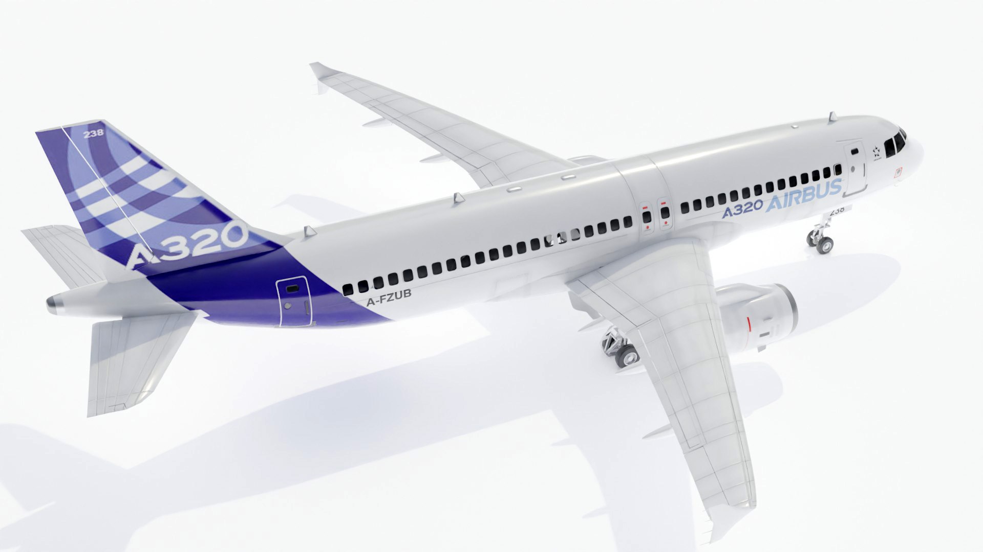 Airbus A320 Airliner House Colors Model - TurboSquid 2092152