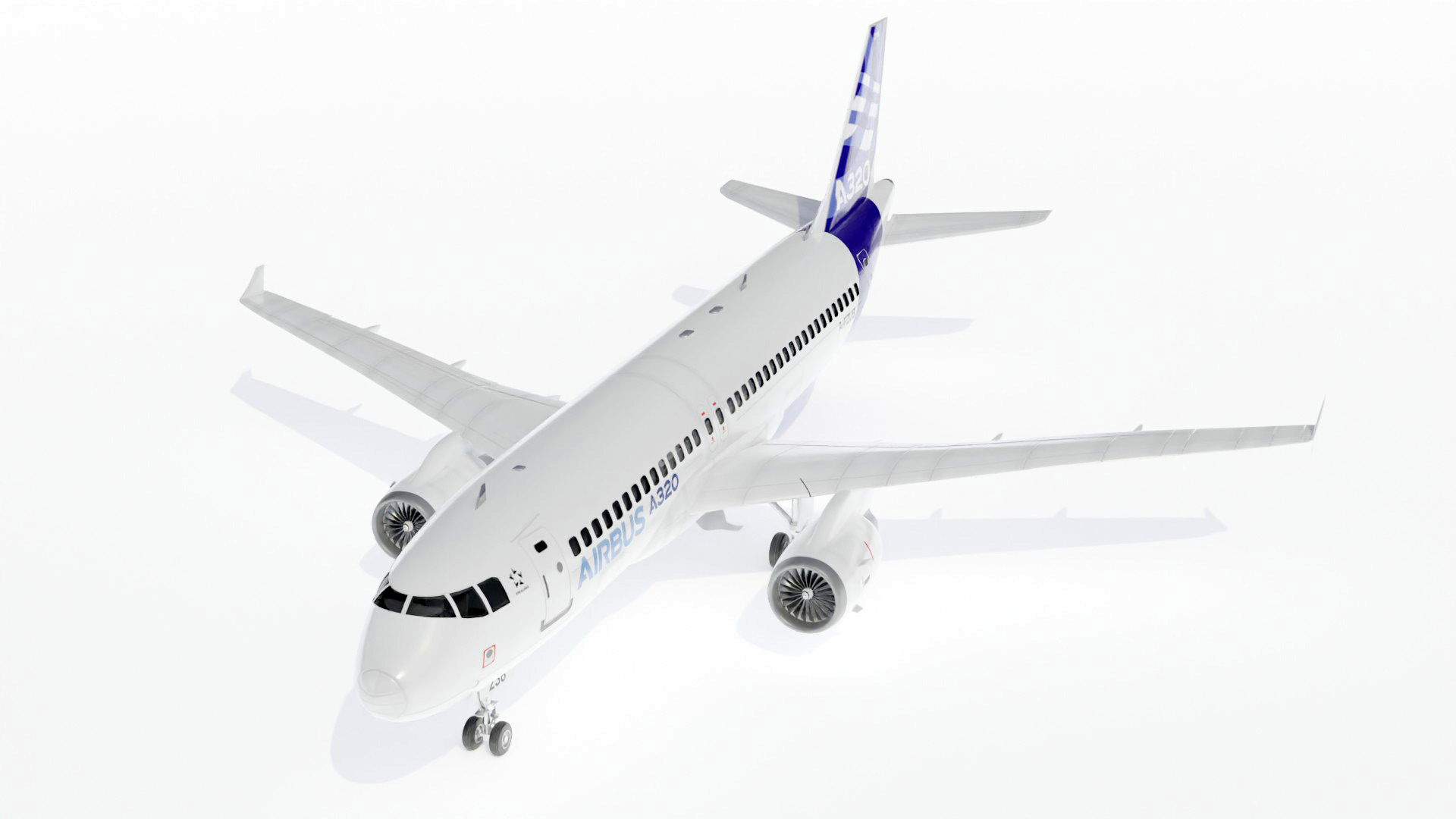 Airbus A320 Airliner House Colors Model - TurboSquid 2092152