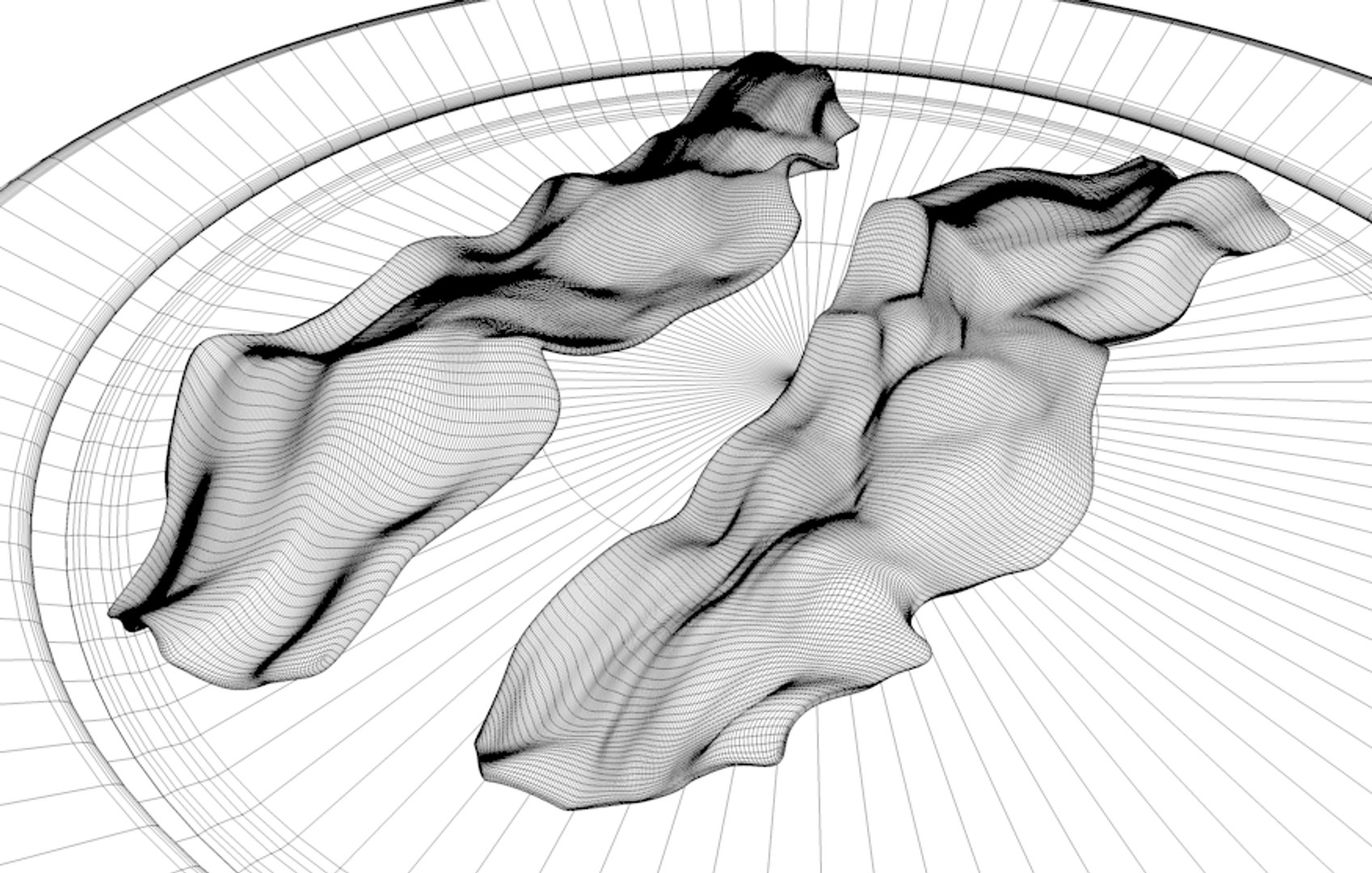 3d Model Bacon Food Breakfast